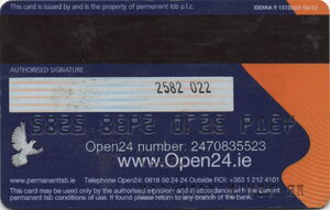 Bank Card: Permanent Tsb Visa Debitcard Contactless (Permanent tsb ...