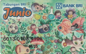 Tarjeta de Banco: Tabungan BRI Junio (BRI (Indonesia), IndonesiaCol:ID-GM-0099.04