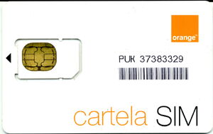 บัตรโทรศัพท์: cartela SIM (Barcode) (Mobile Romania, โรมาเนีย(Orange ...