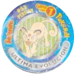 Meal Toy: #53 Persian (Flippo's/Pogs/Tazos, Argentina(Pokemon Tazos ...