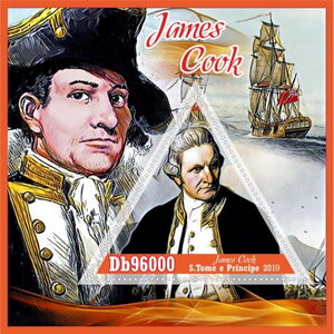 Stamp: James Cook (São Tomé and Príncipe: Illegal Stamps(Famous People (2019)) Col:ST 2019-55