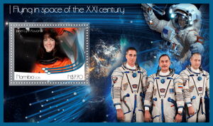 Stamp: Space Flying in space of the XXI centery (Namibia: Illegal ...