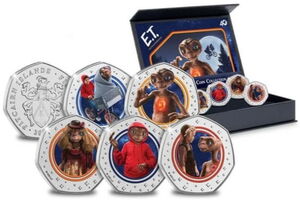 Coin: Various Pence (Set - E.T. 40 Anniversary - Partially Colored ...