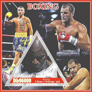 Stamp: Boxing (São Tomé and Príncipe: Illegal Stamps(Sports (2020)) Col ...