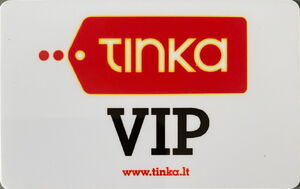 Functional Card: tinka VIP (Shops - Fashion, Clothing, Shoes, Lithuania ...