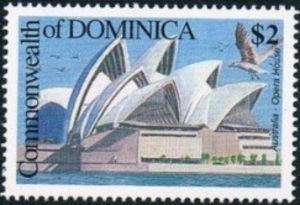 Stamp: Sydney Opera House (Dominica) (World Landmarks) Mi:DM 1417,Sn:DM ...