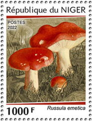 Stamp: Russula emetica (Niger(Mushrooms (2022.2)) Yt:NE 8366