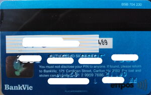 Bank Card: BankVic (BankVic, AustraliaCol:AU-VI-0040.01