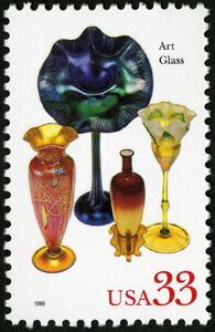 Stamp: American Glass:Art Glass (United States of America(American ...
