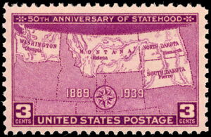 Stamp: 50th Anniversary of Statehood (United States of AmericaMi:US 454 ...