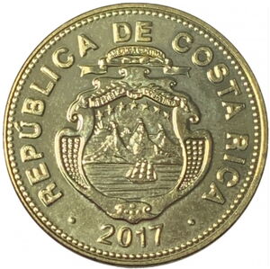 Moneda: 25 Colones (Magnetic - REPÚBLICA) (Costa Rica(1950~Today ...