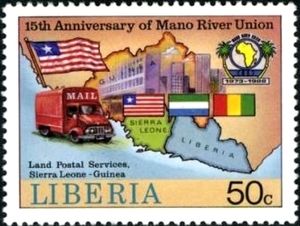 Stamp: Land Postal Services (Liberia(Mano River Union) Mi:LR 1452,Sn:LR ...