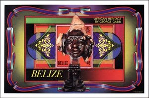 Stamp: Wood Carvings by George Gabb (Belize(Wood Carvings by George ...