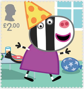 Stamp: Zoe Zebra (United Kingdom of Great Britain & Northern Ireland ...