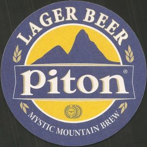 Beer Coaster: Piton (Windward and Leeward Brewery Ltd, Saint Lucia) Col ...