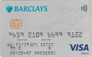 Bank Card: Barclays Gray (Barclays Bank, United Kingdom of Great ...