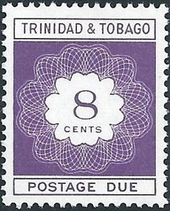 Stamp: Numeral in Rosette Inscribed 'POSTAGE DUE' (Trinidad and Tobago ...