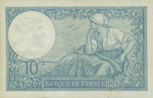 Banknote: 10 Francs (France(1916-1937 Issue) Wor:P-73d.23