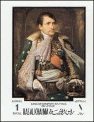 Briefmarke: Napoleon Bonaparte King of Italy, by Appiani (VAE (Emirat ...