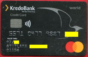Bank Card: MasterCard World (Kredobank, UkraineCol:UA-MC-0671.02