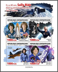 Stamp: 40th Anniversary of First American Woman in Space Sally Ride ...