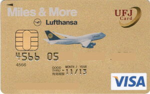 Bank Card: Miles and More VISA Gold UFJ (UFJ, JapanCol:JP-VI-0041
