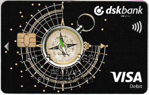 Bank Card: Dsk Bank Visa Debit Different Compass Chip - 1019 (DSK Bank ...