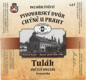 Drink Label: Tulak Svetlý Special Sestnactka Pivovar Kyjov-obecni ...