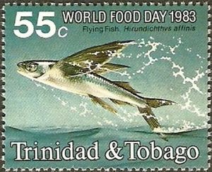 Stamp: Flying Fish (Hirundichthys affinis) (Trinidad and Tobago(World ...