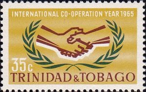 Stamp: ICY Emblem (Trinidad and Tobago(International Co-operation Year ...