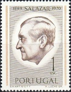 Stamp: Antonio Salazar - perf 12 (Portugal(President Antonio Salazar ...