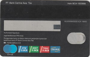 Bank Card: Paspor - Platinum Debit BCA (Bank Central Asia, IndonesiaCol ...