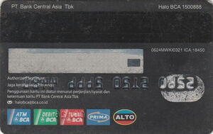 Bank Card: Paspor - Platinum Debit BCA (Bank Central Asia, IndonesiaCol ...