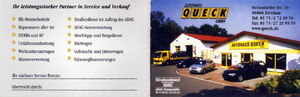Pocket Calendar: Autohaus Queck (Germany, Federal Republic(Cars) Col ...