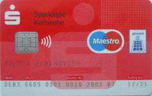 Bank Card: Sparkasse Karlsruhe (Sparkasse Karlsruhe, Germany, Federal ...