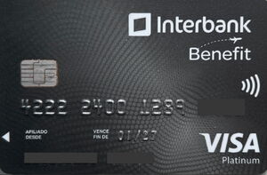 Tarjeta de Banco: Interbank Benefit (Interbank, PerúCol:PE-VI-0036