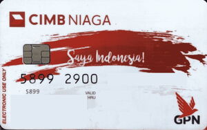 Bank Card: GPN - Saya Indonesia! (CIMB Niaga (Indonesia), IndonesiaCol ...