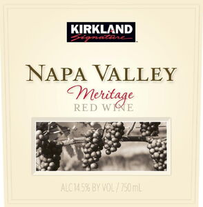 Drink Label: Kirkland Signature Meritage Red (DC Flynt MW Domaines ...