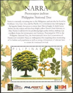 Stamp: Narra Tree (Pterocarpus indicus) (PhilippinesCol:PH 2024.05.02-01 📮