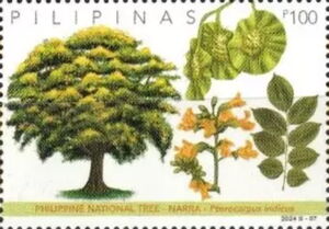 Stamp: Narra Tree (Pterocarpus indicus) (PhilippinesCol:PH 2024.05.02-01a