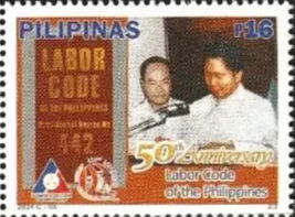 Stamp: Labor Code of the Philippines, 50 Years (Philippines(Labor Code ...