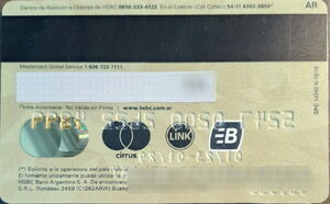 Bank Card: HSBC / Mastercard (HSBC, ArgentinaCol:AR-MC-0094