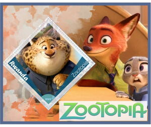 Stamp: Zootopia (Rwanda: Illegal Stamps(Zootopia) Col:RW 2018-05/8