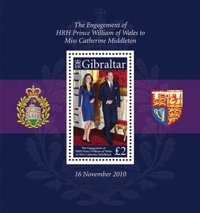 Stamp: The Engagement of HRH Prince William to Miss Catherine Middl ...