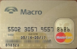 Bank Card: Macro (Banco Bansud/Banco Macro, ArgentinaCol:AR-MC-0104