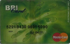 Tarjeta de Banco: BRI Card (BRI (Indonesia), IndonesiaCol:ID-MC-0056.10