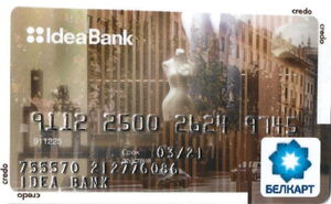 Tarjeta de Banco: Idea Bank - Credo (Idea Bank, BielorrusiaCol:BY-BC-0128