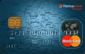Bank Card: Map (Hansapank, EstoniaCol:EE-MC-0027.03 💳