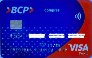Bank Card: BCP Compras VISA (BCP - Banco de credito, PeruCol:PE-VI-0034.03