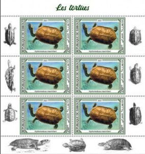 Stamp: Brazilian snake-necked turtle (Hydromedusa maximiliani ...
